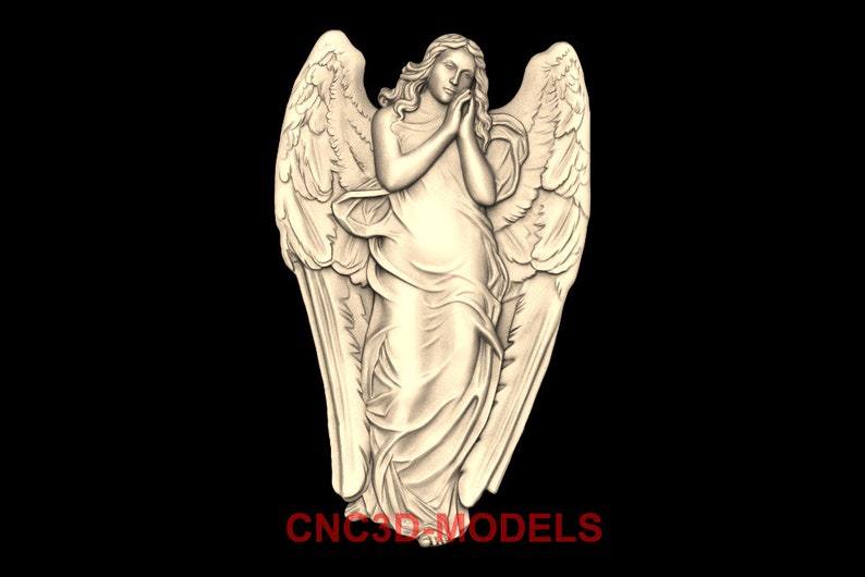 Angel Wings 3D STL Model, CNC Router Carving File M653 - Etsy Australia