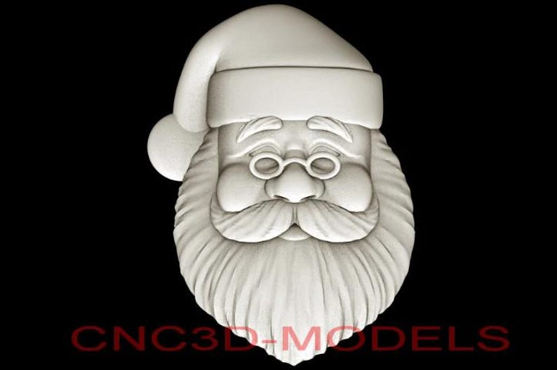 Santa Claus 3D STL Model for CNC Router D678 - Etsy