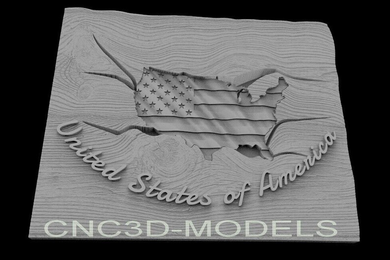USA Old Wood Flag 3D STL Model for CNC Router, Wood Carving D182 - Etsy