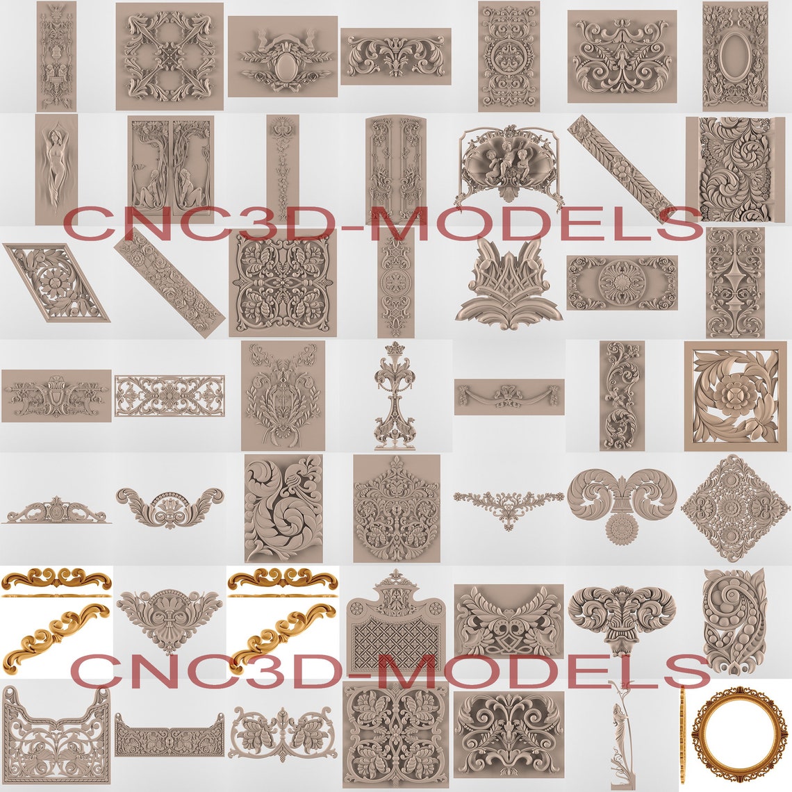 340 Pcs 3D STL Model for CNC Router Engraver Carving Machine | Etsy Canada