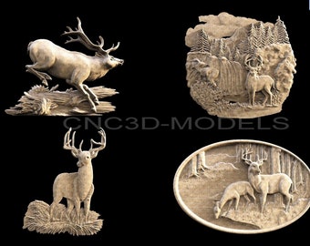 Home Improvement Home & Hobby Mule Deer Buck STL model for CNC etna.com.pe