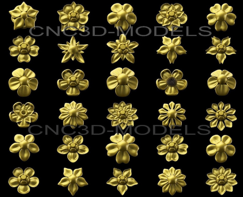 25 Pcs 3D STL Model for CNC Router Engraver Carving Machine Relief ...