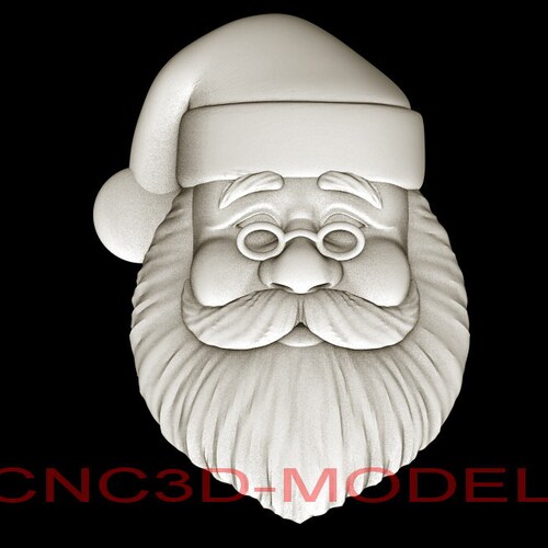 Santa STL Relief File for CNC Router Carving Engraving - Etsy