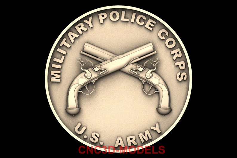 US Army Military Police 3D STL Model, CNC Router Wood Engraver File ZZ9 ...
