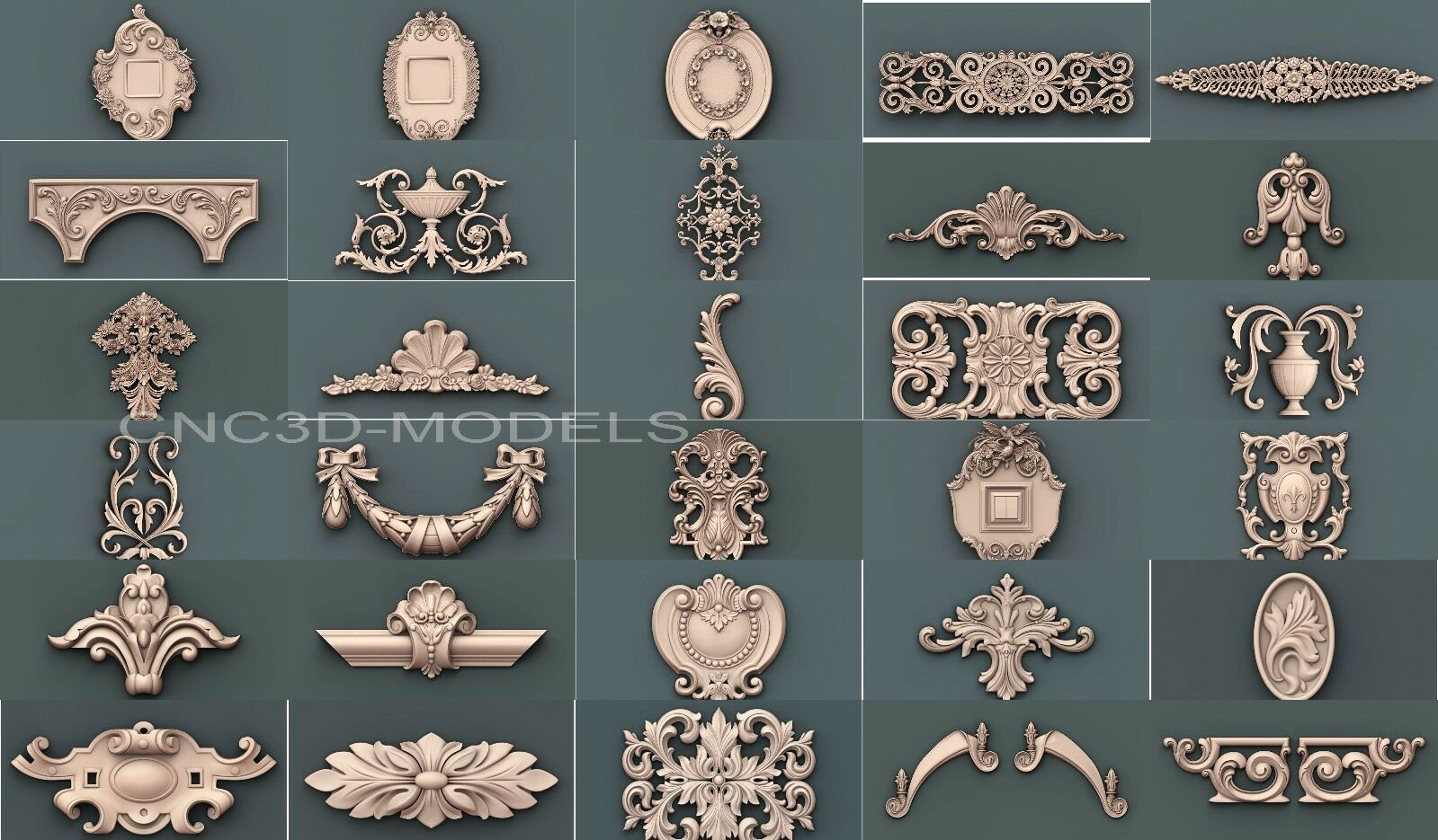90 Pcs 3D STL Model for CNC Router Engraver Carving Machine - Etsy