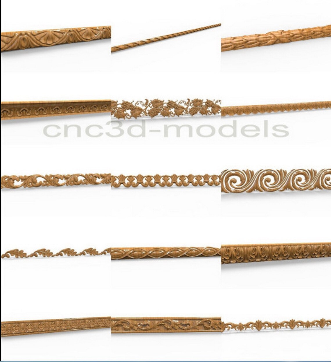 65 Pcs 3D STL Model for CNC Router Engraver Carving Machine | Etsy