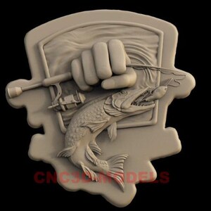 FISH 3D STL Model for CNC Router Wood Engraver Carving Machine Relief ...