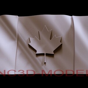Canadian Waves Flag 5 Pcs Collection 3D STL Model CNC Router Wood ...