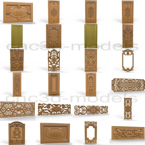 20 Pcs 3D STL Model for CNC Router Engraver Carving Machine - Etsy