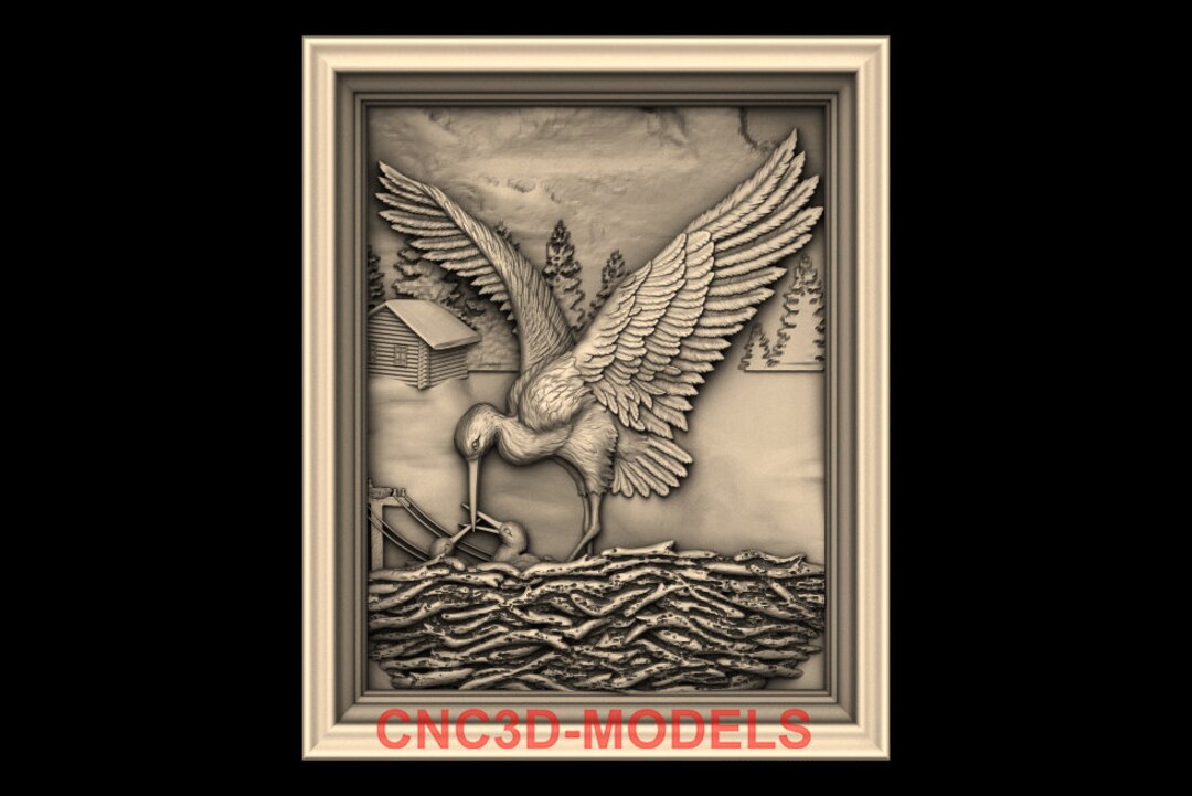 3D STL Model for CNC Router Engraver Carving Machine Relief Artcam ...