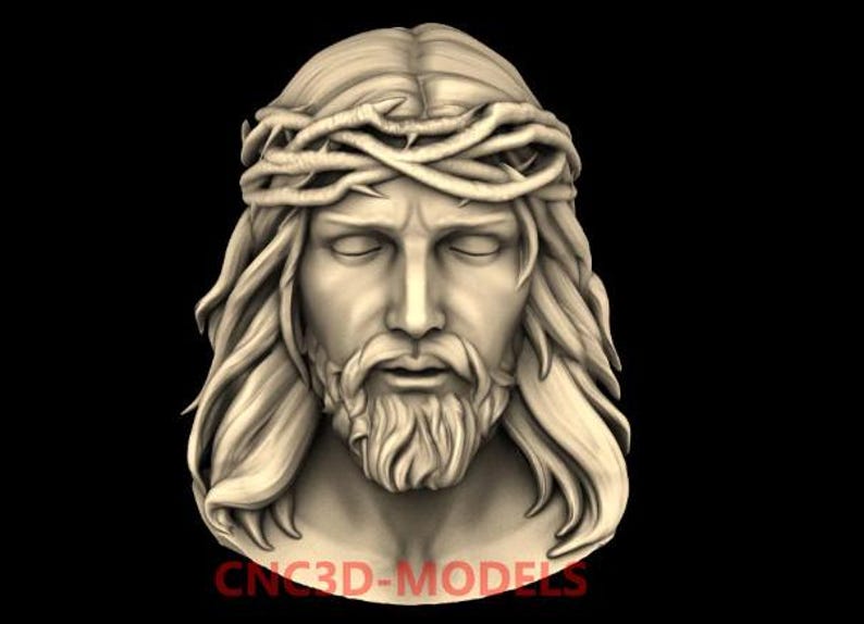 JESUS 3D STL Model for Cnc Router Wood Engraver Carving Machine Relief ...