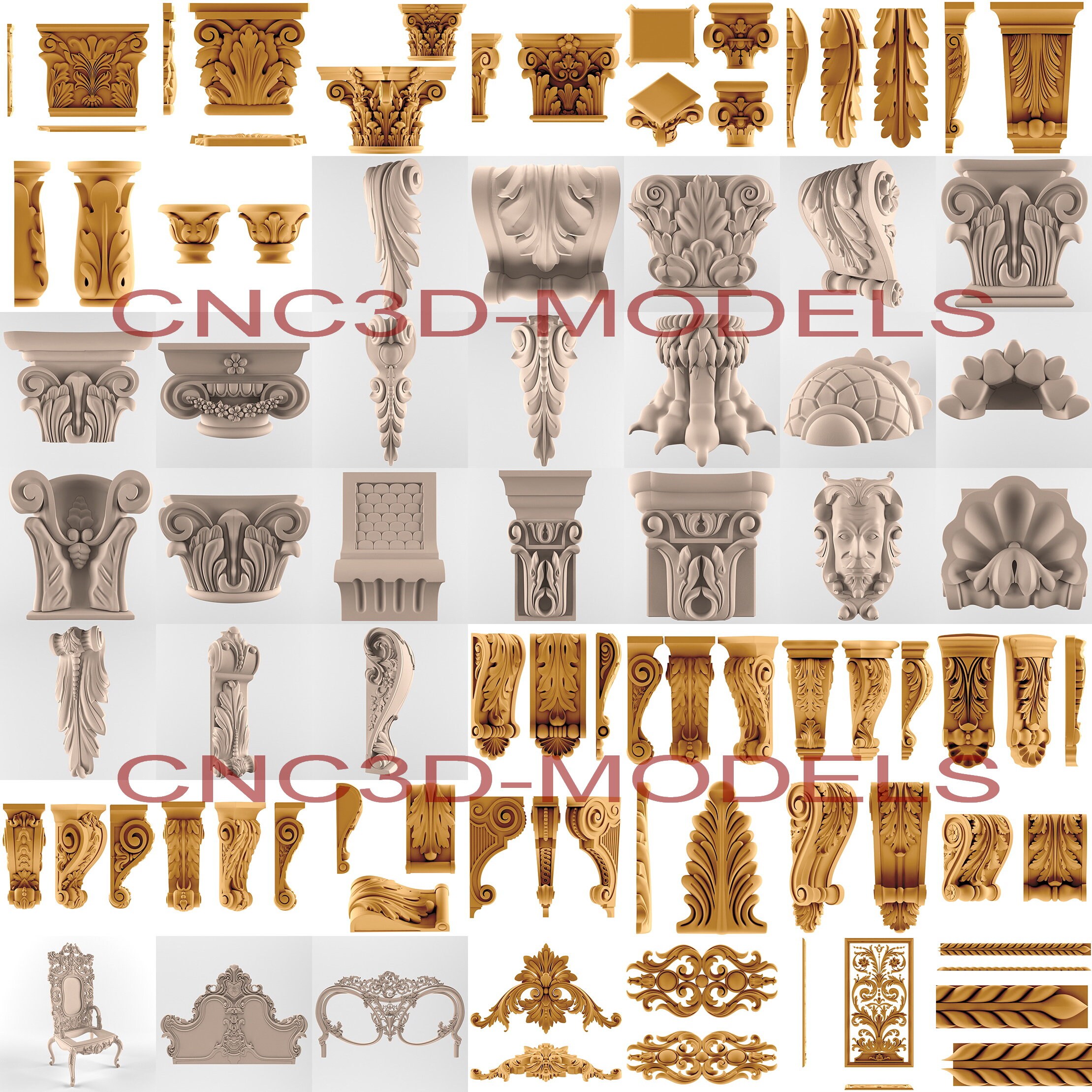 340 Pcs 3D STL Model for CNC Router Engraver Carving Machine | Etsy Canada