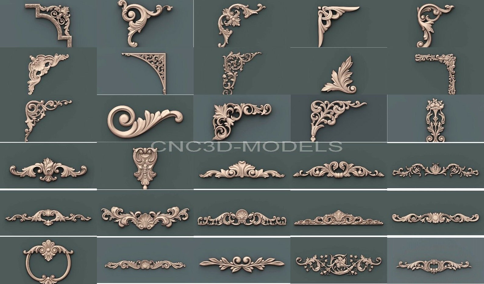90 Pcs 3D STL Model for CNC Router Engraver Carving Machine - Etsy