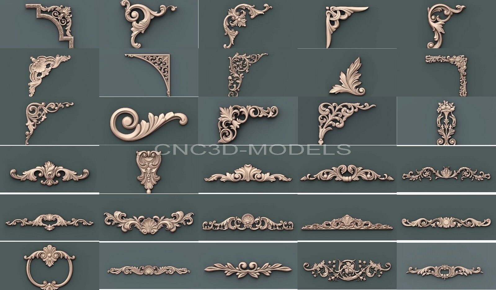 90 Pcs 3D STL Model for CNC Router Engraver Carving Machine - Etsy