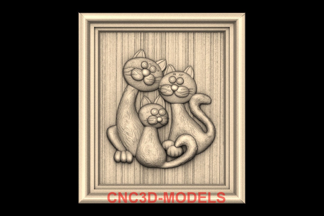 3D STL Model for CNC Router Engraver Carving Machine Relief Artcam ...