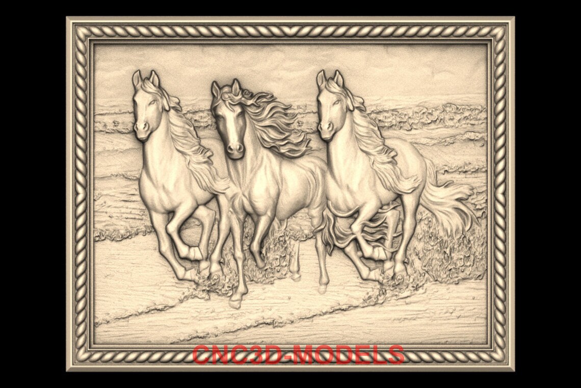 3D STL Model for CNC Router Engraver Carving Machine Relief - Etsy