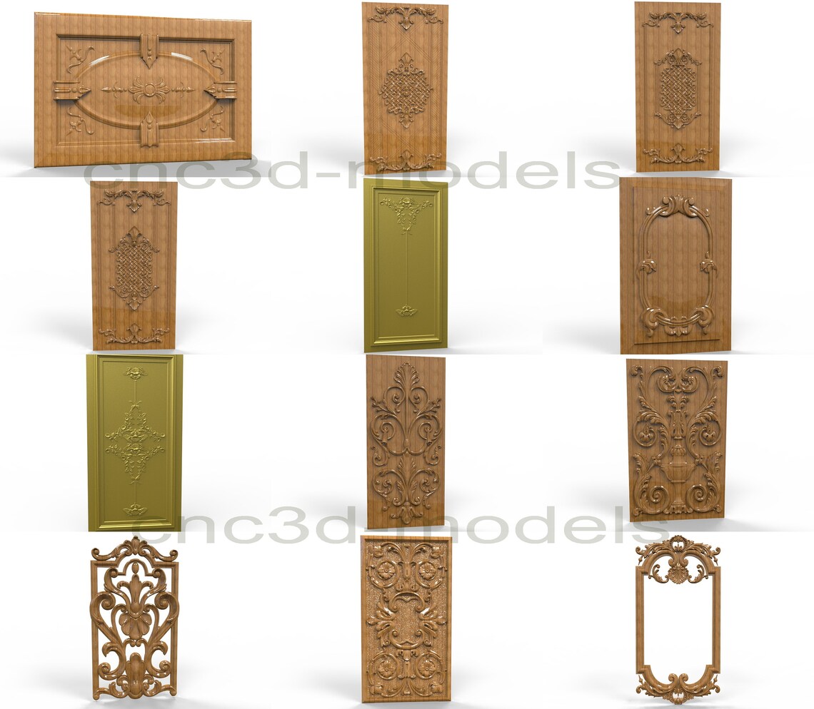 20 Pcs 3D STL Model for CNC Router Engraver Carving Machine | Etsy