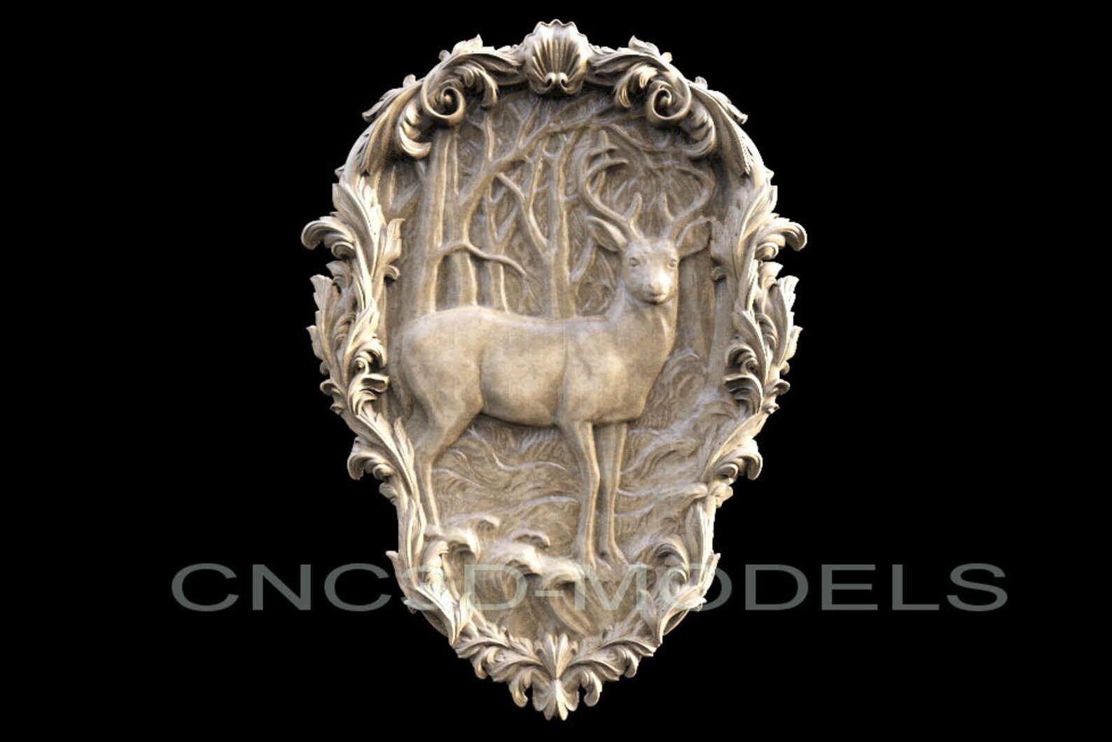 3D STL Model for CNC Router Engraver Carving Machine Relief Artcam ...