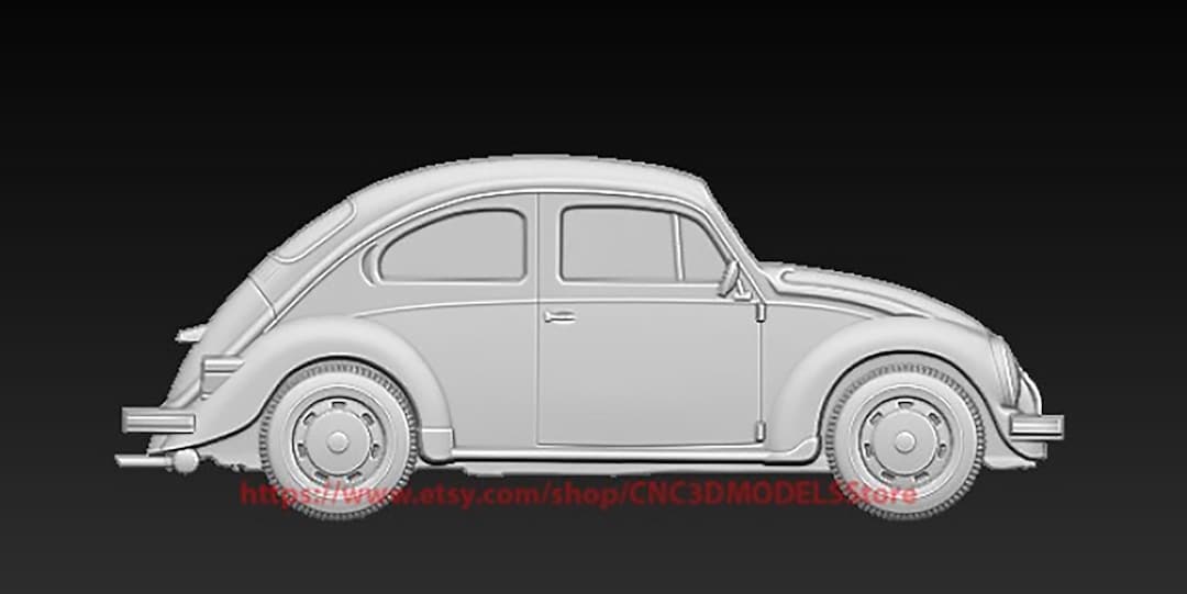 Classic Car 3D STL Model for CNC Router, Engraver, Artcam, Aspire ZG88 ...
