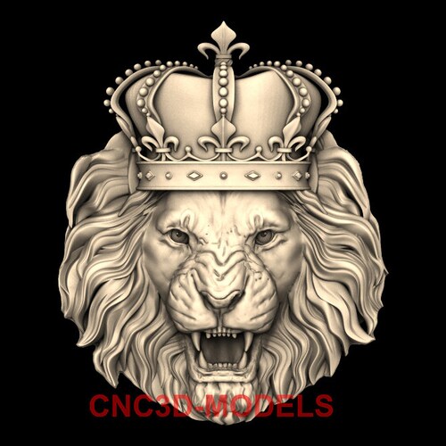 Lion 3D STL Model for Cnc Users CNC Router Engraver - Etsy