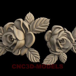 ROSE 3D STL Model CNC Router Engraver Wood Carving Machine Relief ...