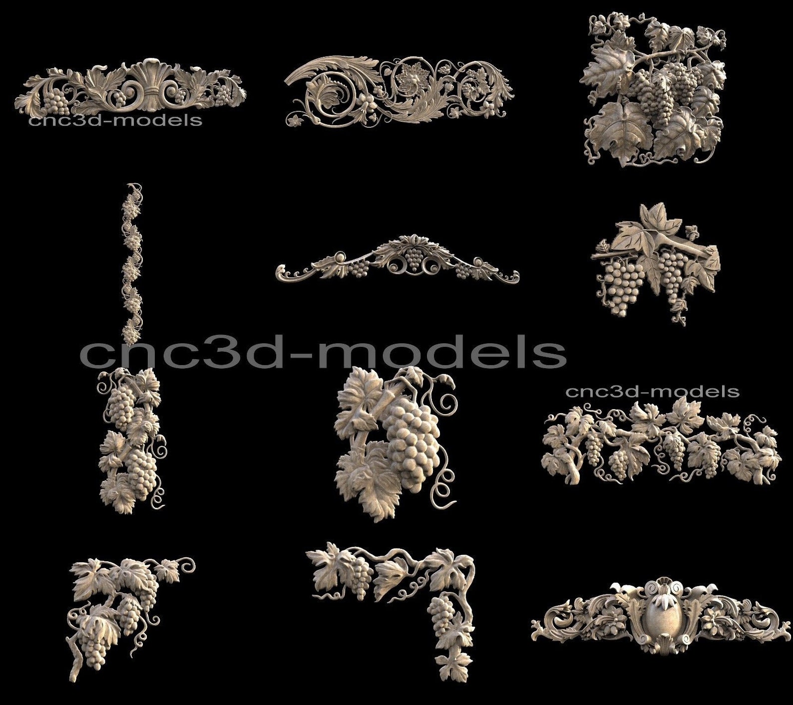 10 Pcs 3D STL Models for CNC Router Engraver Carving Machine - Etsy