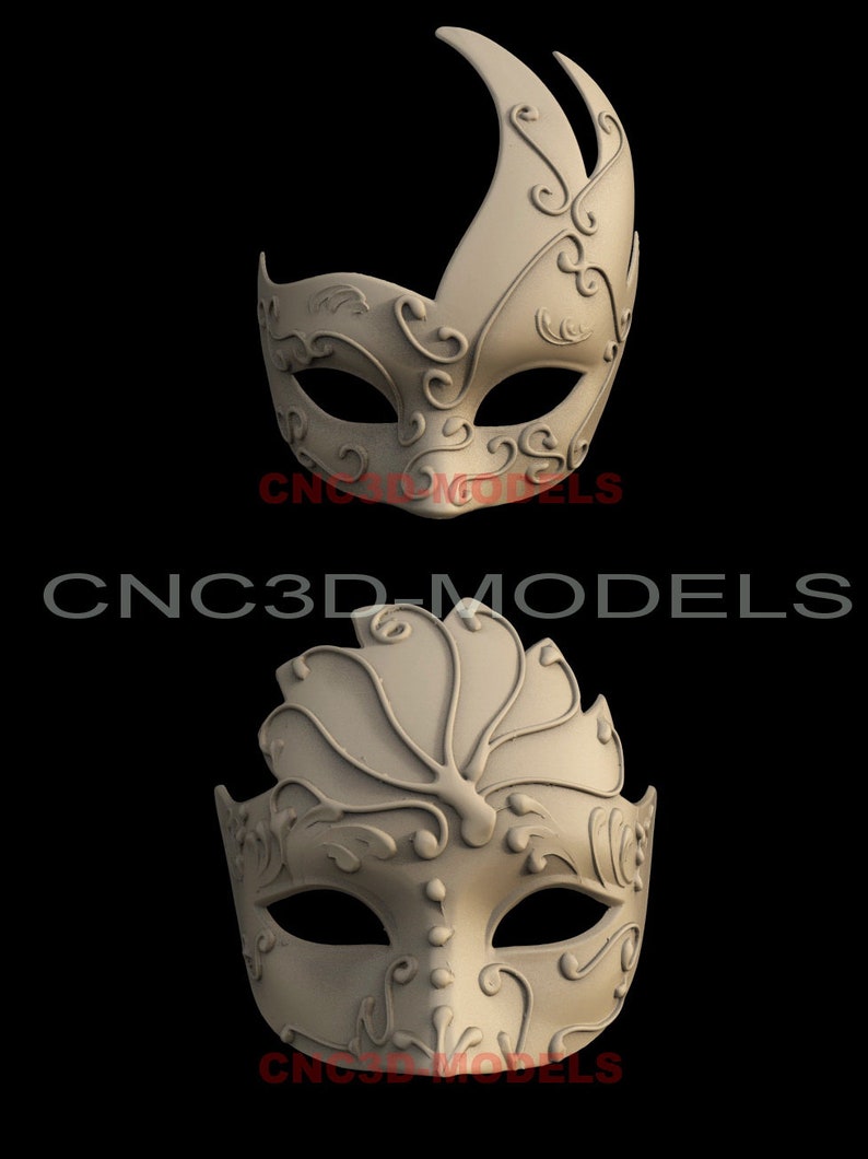 3D Face Mask STL Model for CNC Router Wood Carving Vcarve Aspire IS482 ...