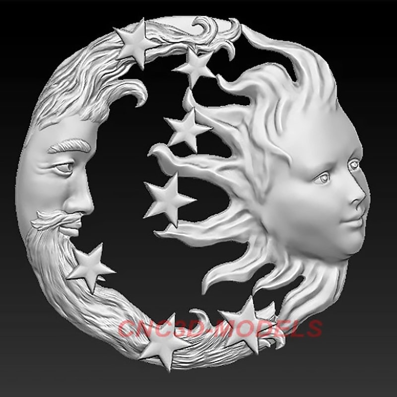 Man in the Moon Face - Etsy