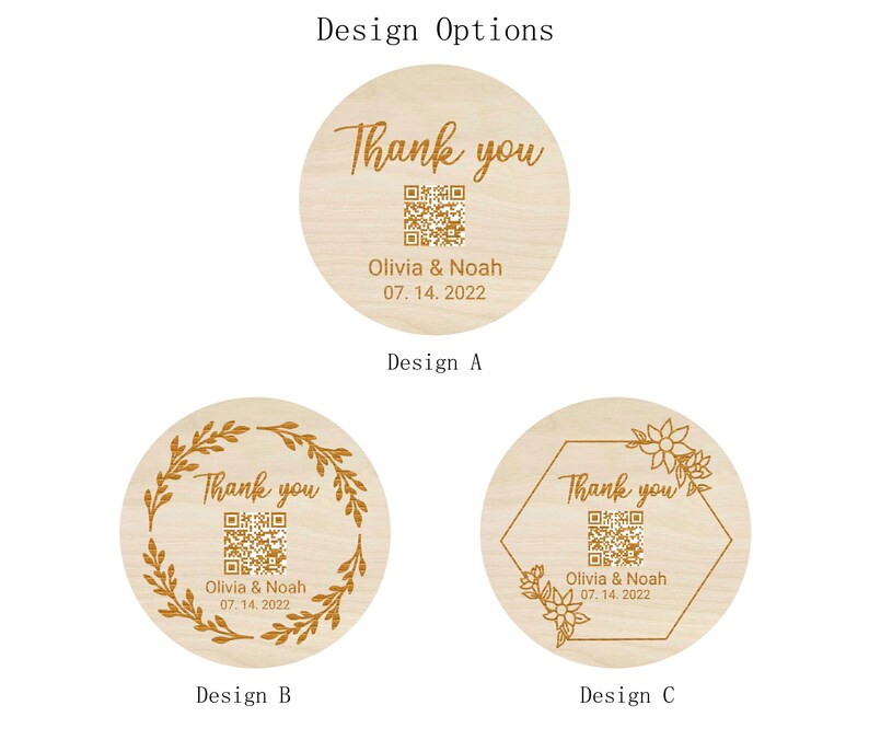 Custom QR Code Magnet Engraved QR Code Wedding Favor - Etsy