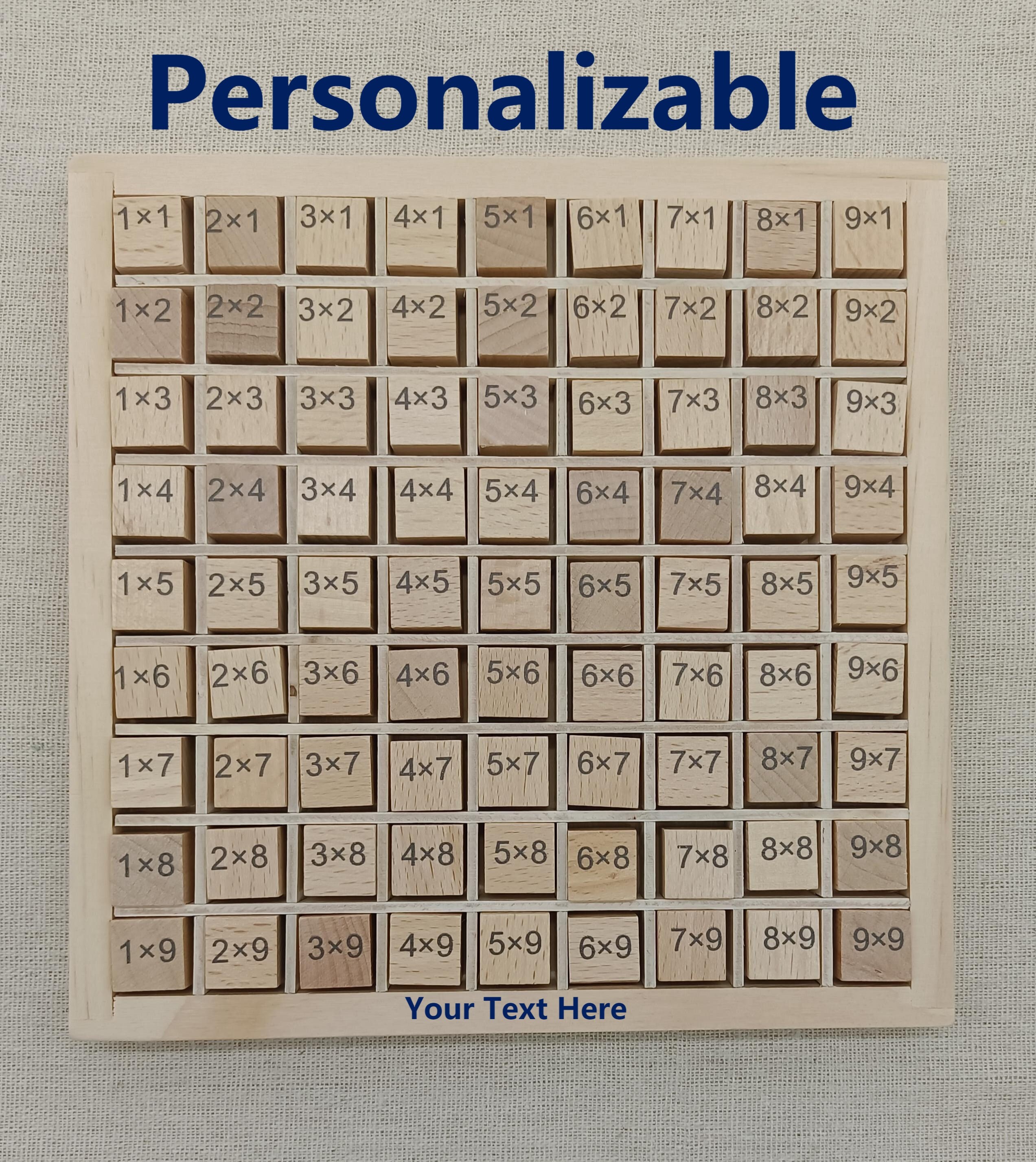 Personalized Wooden Montessori Hundred Board Montessori Math - Etsy