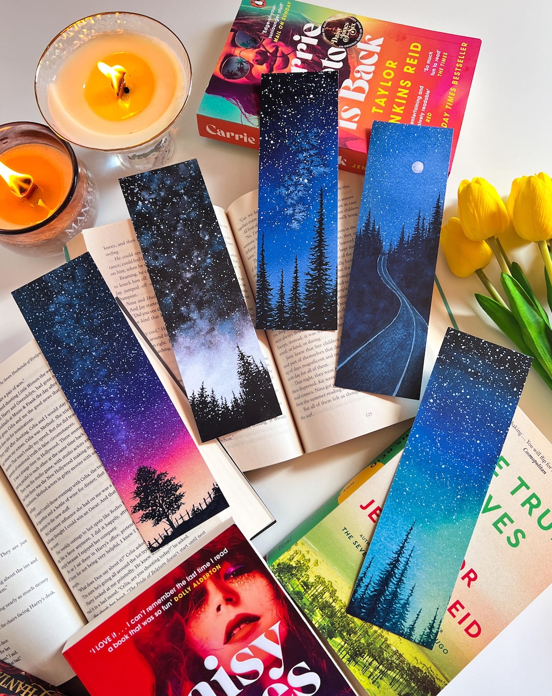 The Night Series | Printed Bookmarks | Bookish Gifts | Handmade ...