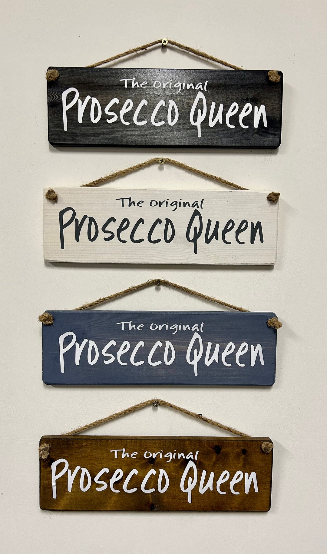 The Original Prosecco Queen Hanging Wooden Plaque/sign - Etsy