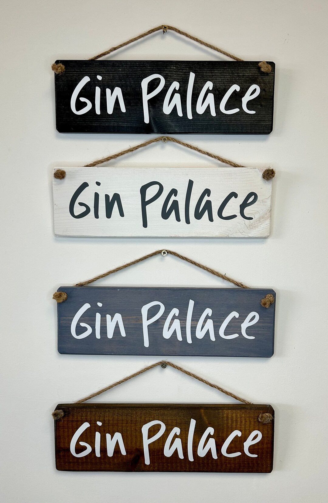 Gin Palace Hanging Wooden Plaque/sign - Etsy