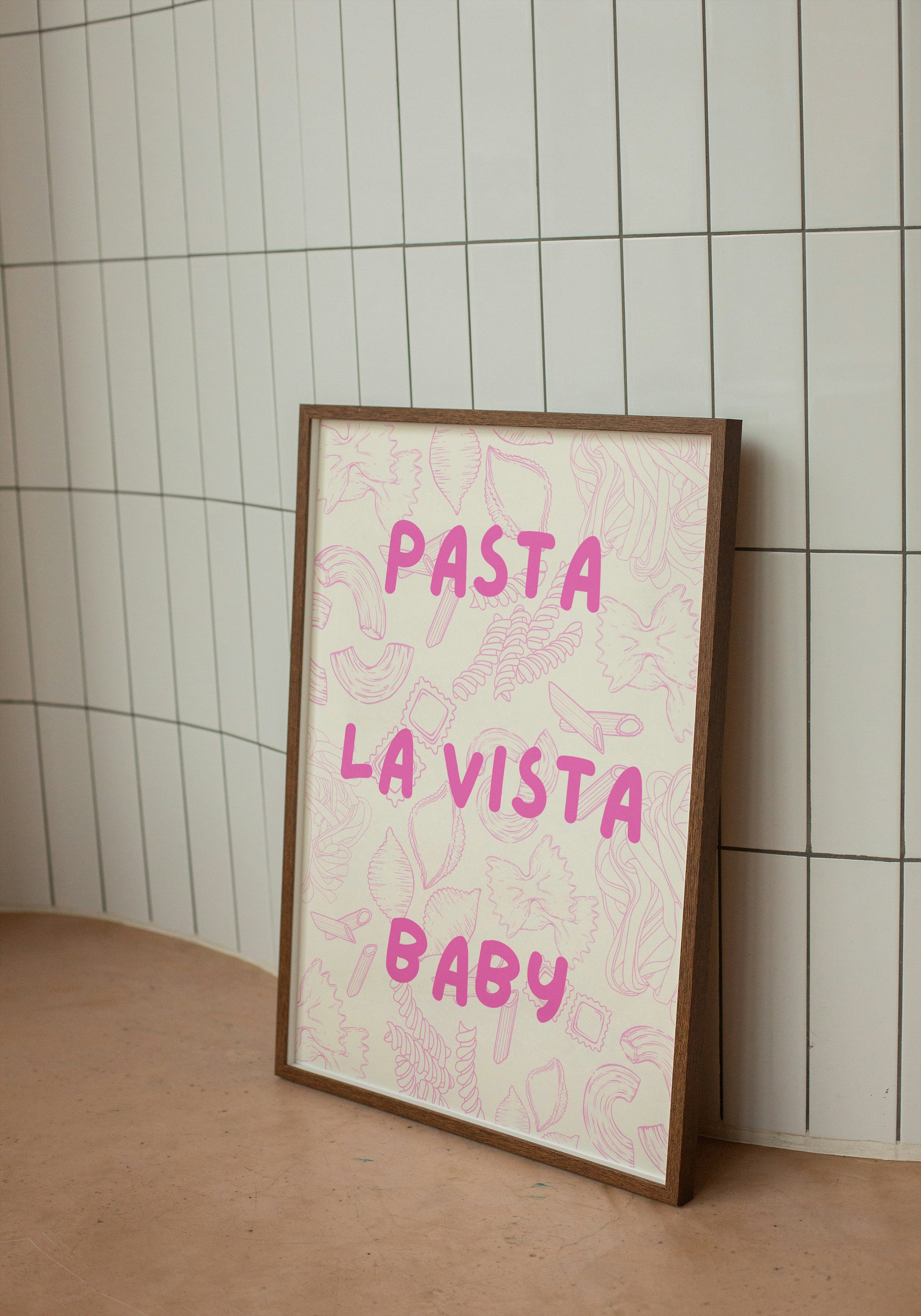 Pasta La Vista Baby Print | Kitchen Print | Wall Decor - Premium Matte ...