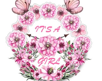 Its a girl sticker | Etsy