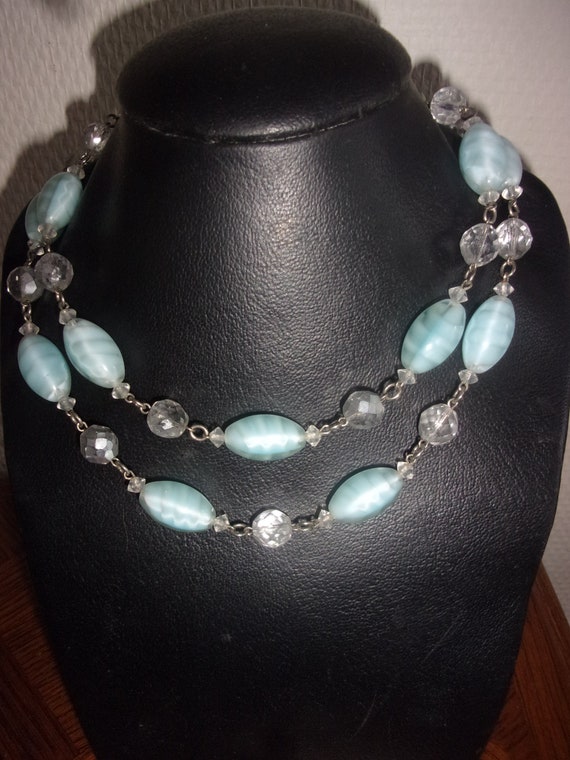 Collier double rang vintage - Gem