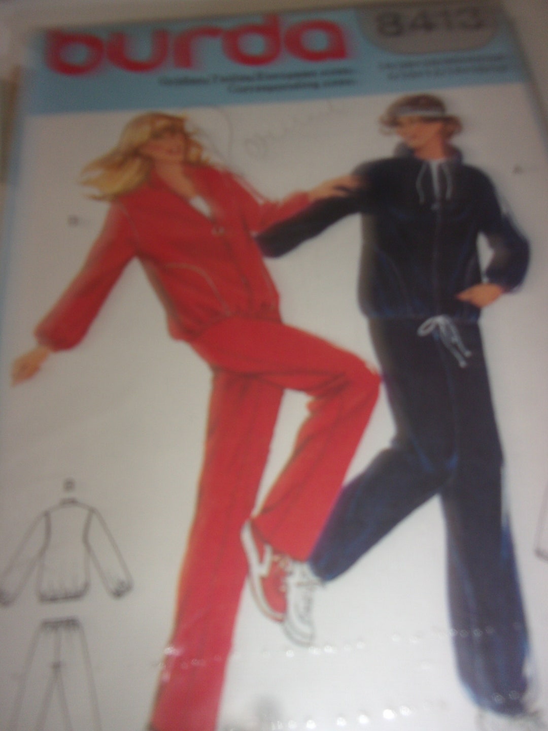 Vintage Pattern for Women's Sports Outfits Size 34 to 44, BURDA Pattern ...