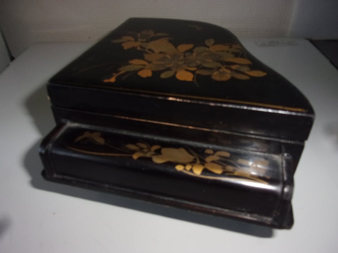 Piano Music Box in Lacquered Painted Wood Vintage Music Box - Etsy