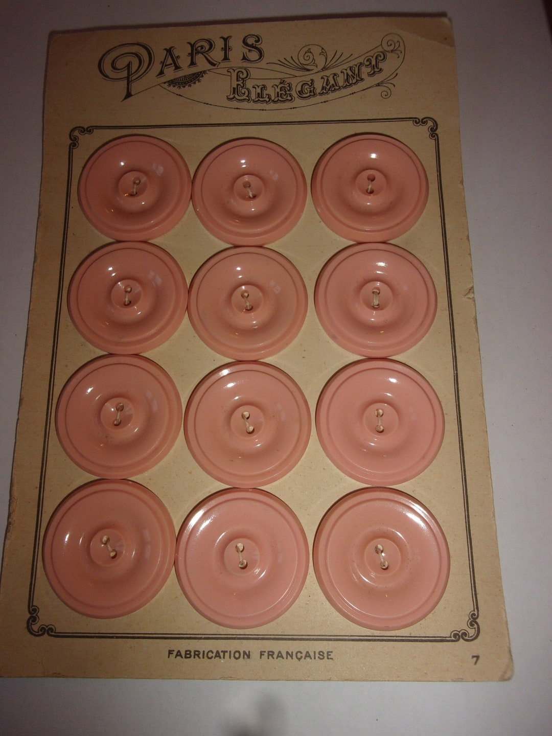 Plate of 12 Vintage Buttons, Plate of 12 Buttons PARIS Elegant - Etsy