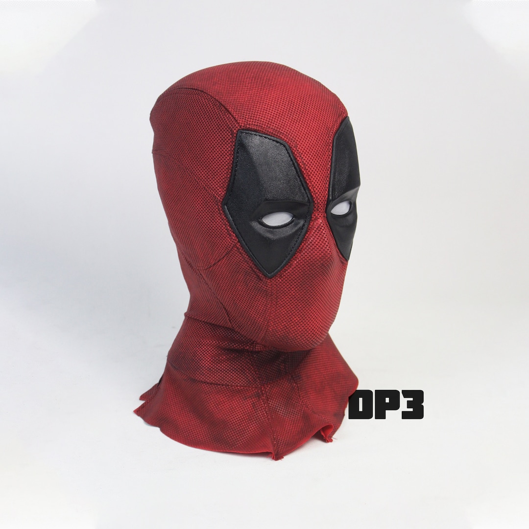 Deadpool 3 Style Costume Cosplay Mask With Screen Printed Fabric and ...
