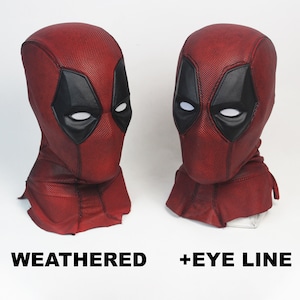 Deadpool Costume Cosplay Mask With Screen Printed Fabric and Magnetic ...