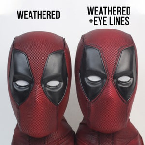 Deadpool Costume Cosplay Mask With Screen Printed Fabric and Magnetic ...