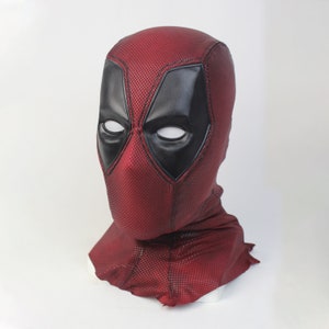 Deadpool Costume Cosplay Mask With Screen Printed Fabric and - Etsy