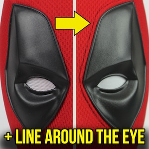 Deadpool Costume Cosplay Mask With Magnetic Eyes - Etsy