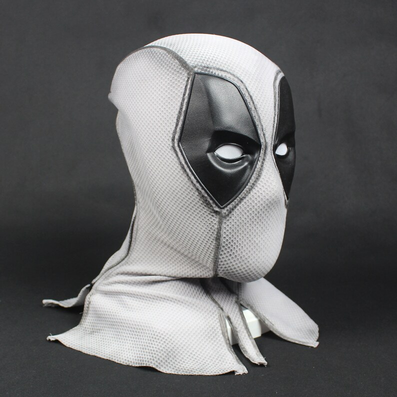 X-force Grey Deadpool Costume Cosplay Mask With Magnetic Eyes | Etsy