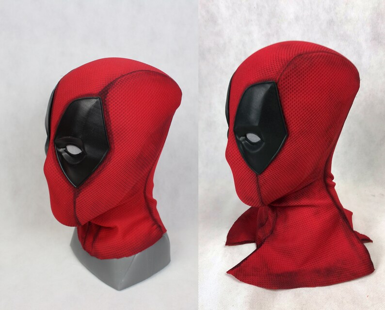 Deadpool Costume Cosplay Mask with Magnetic Eyes | Etsy