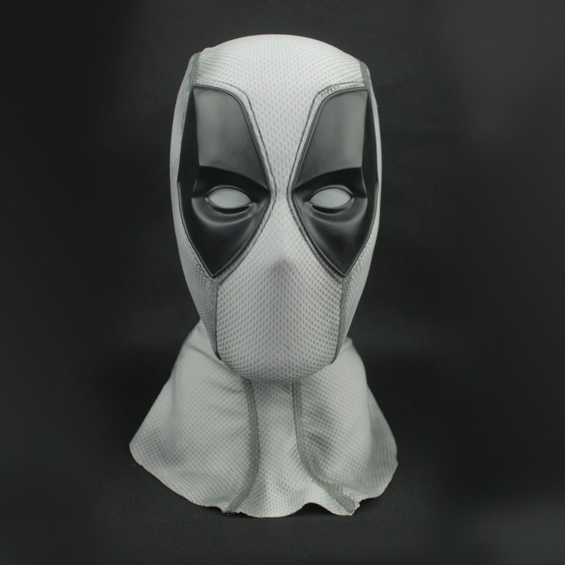 X-force Grey Deadpool Costume Cosplay Mask With Magnetic Eyes - Etsy