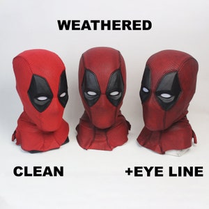 Deadpool Costume Cosplay Mask With Screen Printed Fabric and Magnetic ...