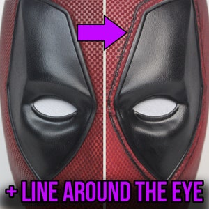 Deadpool Halfshell Costume Cosplay Mask With Screen Printed Fabric and ...