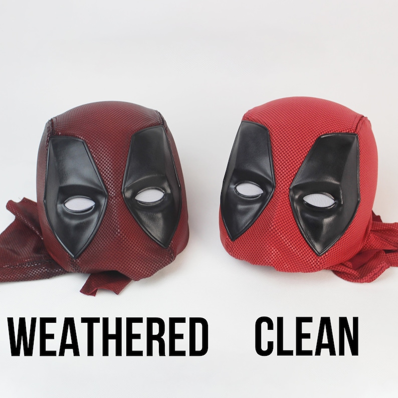 Deadpool Halfshell Costume Cosplay Mask With Screen Printed - Etsy